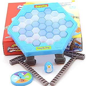 SuperLi Puzzle Table Games Penguin ice pounding Penguin ice Cubes Save Penguin Knock ice Block Wall Toys Desktop Paternity Interactive Game