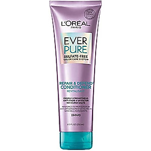 L'Oreal Paris EverPure Repair and Defend Sulfate Free Conditioner for Color-Treated Hair, Strengthens and Repairs Damaged Hair, with Goji, 8.5 Fl; Oz (Packaging May Vary)