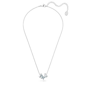 SWAROVSKI Lilia Butterfly Necklace, Earrings, and Bracelet Crystal Jewelry Collection, Blue Crystals in a Rhodium Tone Finished Setting