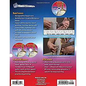 Banjo Primer Book for Beginners Deluxe Edition with DVD and 2 Jam CDs