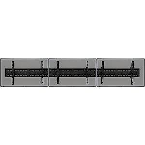 Displays2go, Tri-Mounted Plasma Screen Bracket, Steel Build – Black Finish (MNBD3060S3)