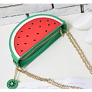 WILDFINDING Women's Lemon/Watermalon Fruit Shoulder Bag Messenger Bag Purse (Lemon), 19cm