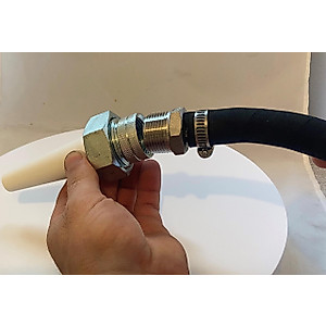 Large Type 1 Ceramic Sandblaster Nozzle with Female Threads: C1 (1/8" ID) Nozzle Tip, Steel Holder with Female Thread Connection- Longer-Lasting Professional Abrasive Blasting Nozzle Tip Replacement