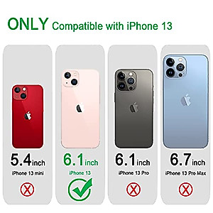 JJGoo Compatible with iPhone 13 Case, Clear Glitter Soft TPU Shockproof Protective Bumper Cover, Sparkle Bling Sparkly Cute Slim Women Girls Phone Case for iPhone 13, 6.1inch
