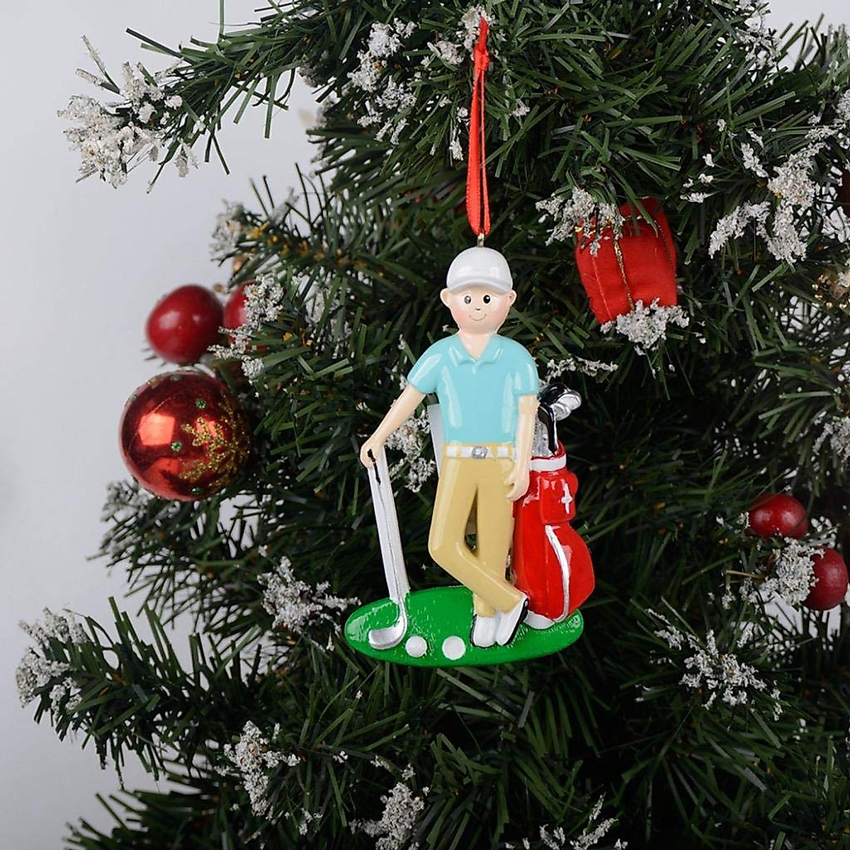 Personalized Man Golfer Ornament - Golf Christmas Ornament - Customized Keepsake Gift On Father's Day, Birthday with Name and Year