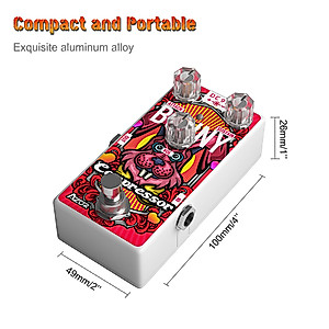 AZOR Compressor Pedal Bunny Low Noise Compression Guitar Effect Pedal for Electric Guitar & Bass True Bypass AP510