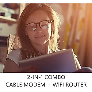 Motorola MG7700 Modem WiFi Router Combo with Power Boost | Approved by Comcast Xfinity, Cox and Spectrum | for Cable Plans Up to 800 Mbps | DOCSIS 3.0 + Gigabit Router