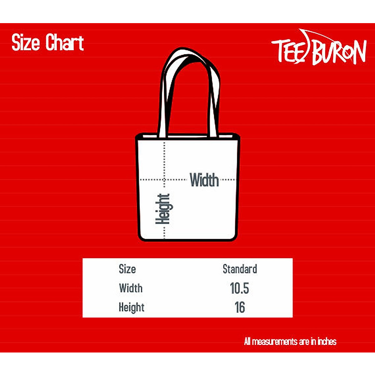 Teeburon Got Oxs? Linear Canvas Tote Bag 10.5" x 16" x 4"
