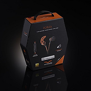 V-MODA Forza In-Ear Hybrid Sport Headphones with 3-Button Remote & Microphone - Apple Devices, Orange