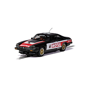 Scalextric Jaguar XJS Motul Spa 24 Hrs 1982 1:32 Slot Race Car C4261 Black, Red & White