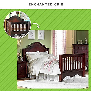 Full-Size Conversion Kit Bed Rails for Baby's Dream & Cocoon Cribs | Multiple Finishes Available (Cherry)