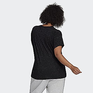 adidas womens Win 2.0 Tee Black Melange 2X