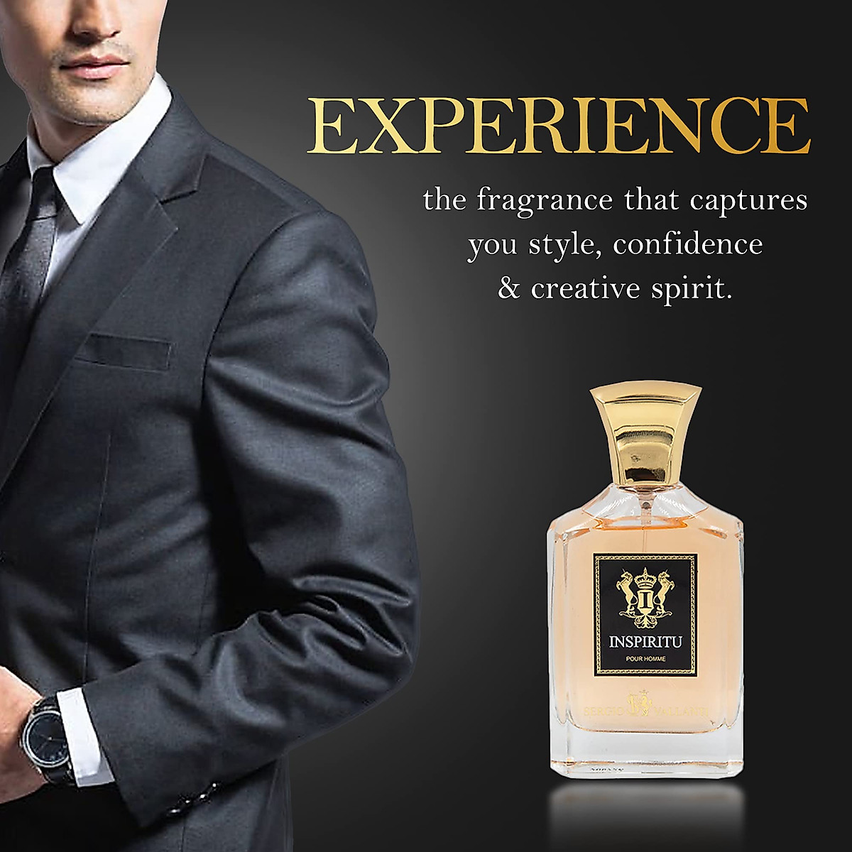 Dumont INSPIRITU POUR HOMME - 3.4oz - Luxury Perfume for Men - Musky & Masculine Fragrance - Long Lasting Cologne Mist & Body Spray Alternative - for Him