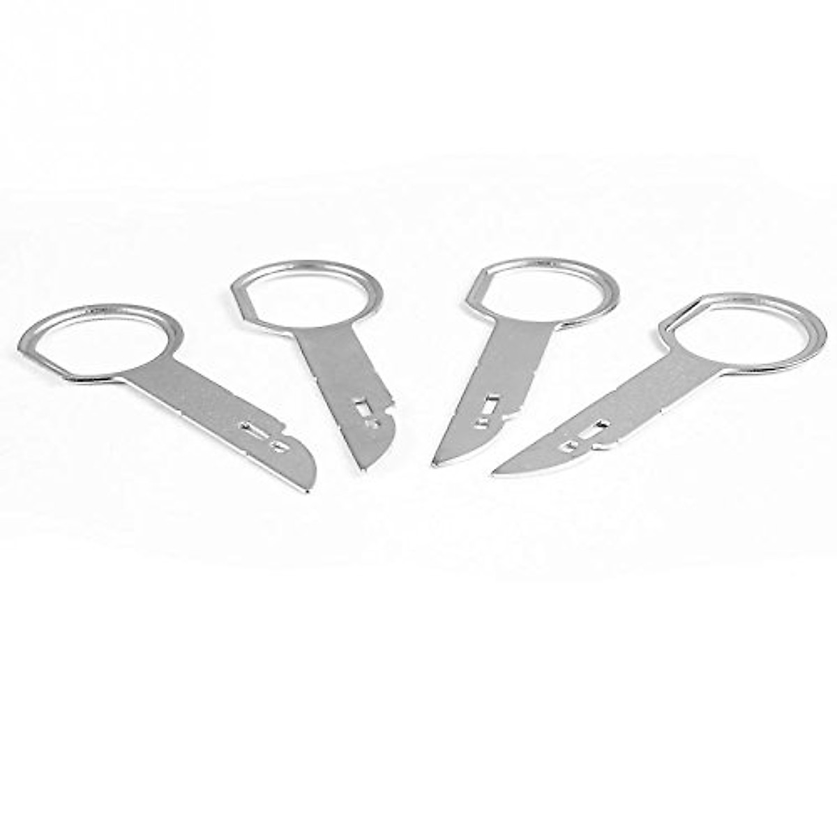 Car Radio Removal Tool Key DIN Release Keys Compatible with Focus Transit Connect Fiesta Fusion C-Max Mondeo St 6000 CD Sony 6 Disc Head Unit CD Player Stereo car Radio Tools 4 pcs Double DIN Radio