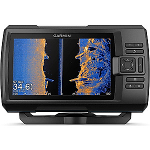 Garmin Striker Vivid 7sv Bundle with Transducer and Protective Cover, 7-inch Color Fishfinder, Vivid Scanning Sonar Color Palettes 010-02553-00