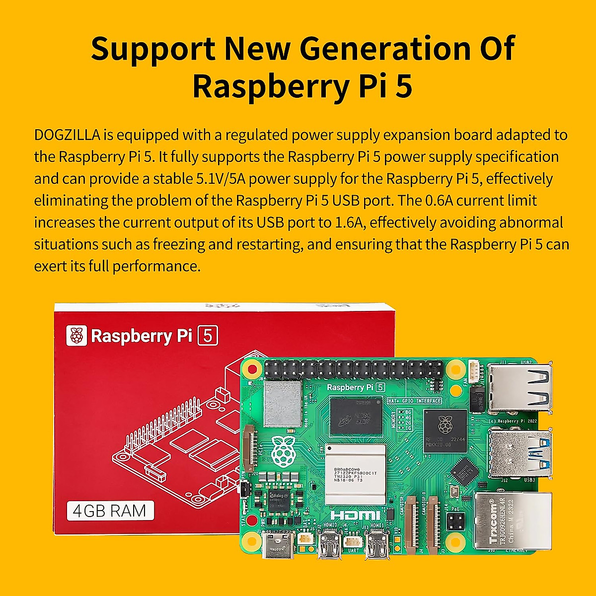 Yahboom Smart Robot Dog Raspberry Pi5 Adults AI Python Programmable 12 Joints Bionic Mechanical Dog Face Color Recognition OpenCV without Lidar (DOGZILLA S1 with Pi5-4G)