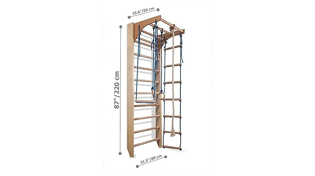 Wooden Swedish Ladder Set for Gymnastics & Therapy