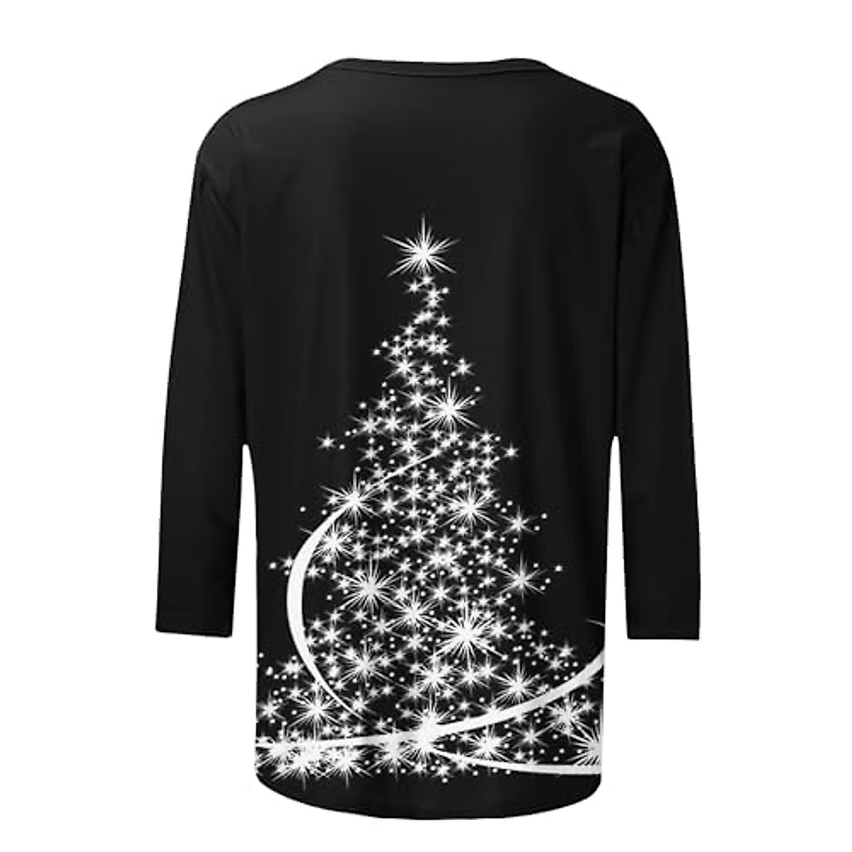 My Recent Orders Christmas Tops for Women Trendy 2023 3/4 Sleeve Cute Funny Christmas Tree Print Tunic Shirts Dressy Casual Tees Blouses Womens Christmas Tops Funny White M