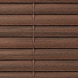 Achim Home Furnishing Cordless GII Luna 2" Slat Mahogany Venetian Window Blinds 39" W x 64" L