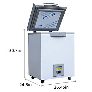 HNRUIDACN -86 ° C 50L (Adjustable from -40 to -86 ° C) Ultra Low temperature Small Commercial Freezer Horizontal Freezer Laboratory Low Temperature Refrigerator