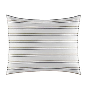 Eddie Bauer Duvet Cover Set Soft Bedding with Matching Shams, Buttons & Corner Ties to Ensure Placement, Striped Room Decor, King, Neutral