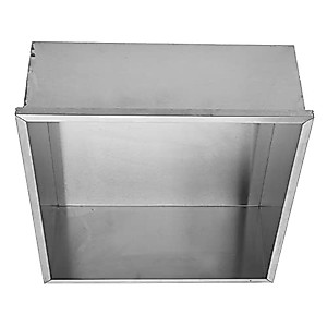 VTOSEN Niche Single Recessed Shower Shelf, 304 Stainless Steel One Inner Shelf, 12-Inch Width x 11-Inch Height x 4-Inch Depth(gun grey)