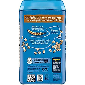 Gerber+Single+Grain+OATMEAL+CEREAL+16oz+(Pack+of+5)