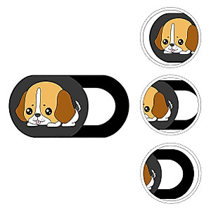 Mobestech Webcam Cover Camera Cover 3pcs Visual Laptop Dog Slider Webcam Slide Blocker Cover Animal Puppy Privacy Your for Thin Ultra- Pattern Desktop Camera Tablets Laptop Camera Cover