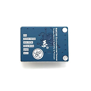 Waveshare BME280 Environmental Sensor, Temperature, Humidity, Barometric Pressure Detection Module I2C/SPI Interface for Weather Forecast, IoT Projects, ect