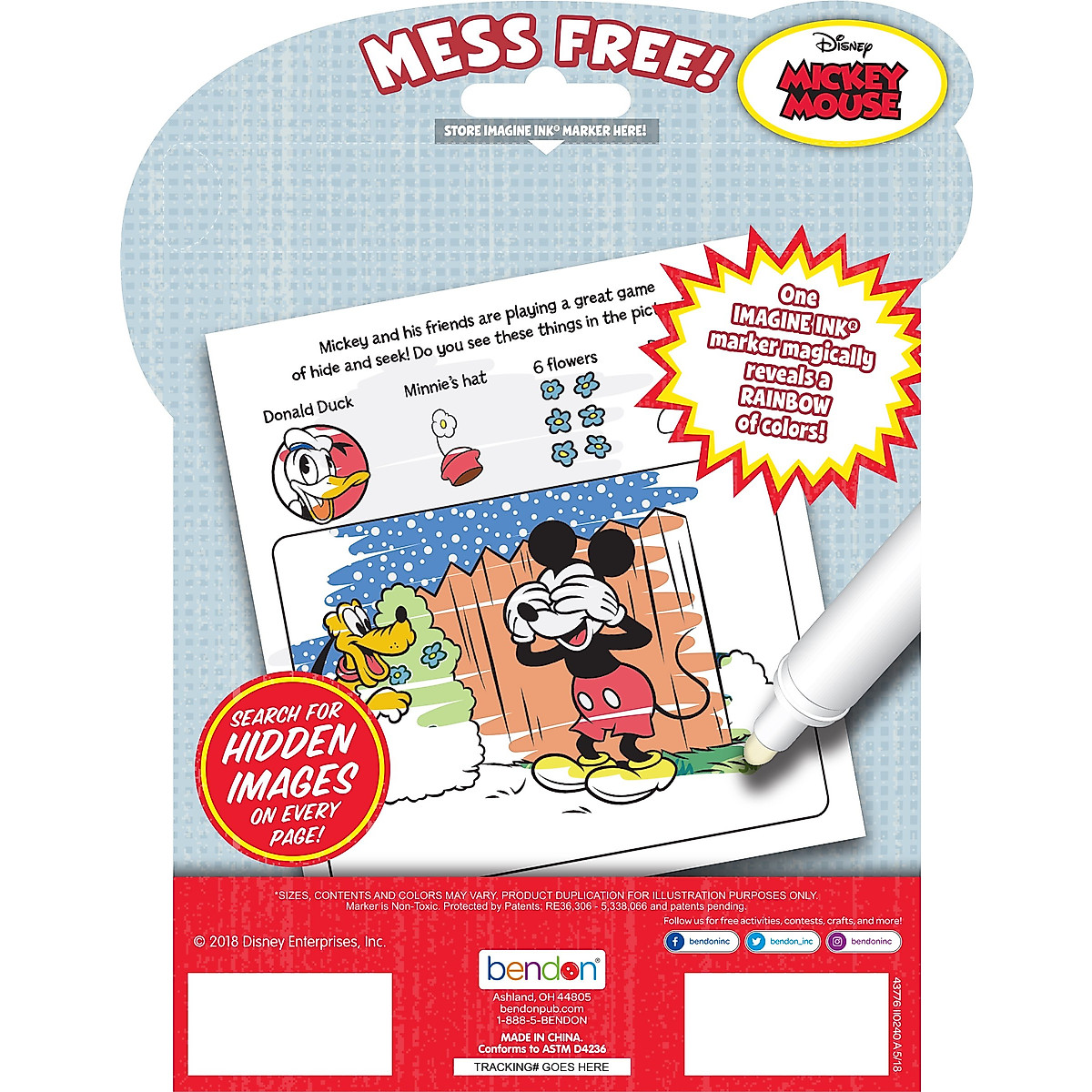 Bendon Disney 43776 Mickey Mouse Vintage Imagine Ink Magic Ink Pictures