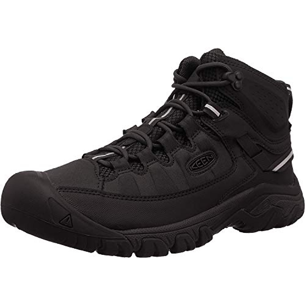 KEEN mens Targhee Exp Mid Wp Hiking Boot, Black, 8.5 US