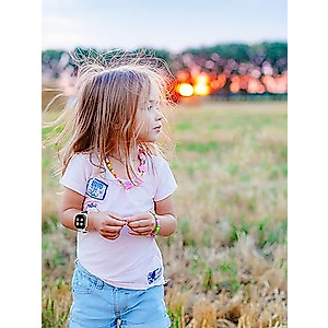 Khxriypha 2 Pack daisy Scrunchie Band Compatible with Gizmo Watch Band Stretchy Fabric Strap for Gizmo Watch Band Replacement Wristband Gizmo Watch 3/2/1 & Gabb Watch 2/1 SyncUP for Girls Kids