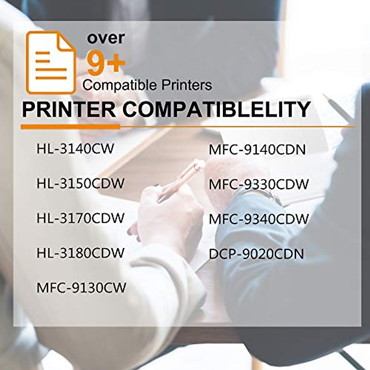 greencycle Black and Color Toner Cartridges (4 Pack) Compatible for Brother TN221 TN225 Work with HL-3140CW HL-3170CDW MFC-9130 MFC-9330 MFC-9340 Printers