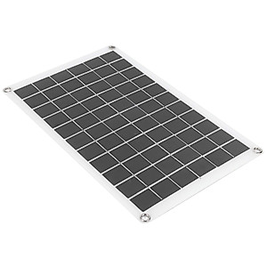 POCREATION Monocrystalline Solar Panel, IP65 Waterproof Portable Solar Cell Panel 100W Monocrystalline 12 24V USB Output for Car Trailers Yacht