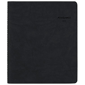 2022 Daily Appointment Book & Planner by AT-A-GLANCE, 6-1/2" x 8-3/4", Medium, The Action Planner, Black (70EP0305)