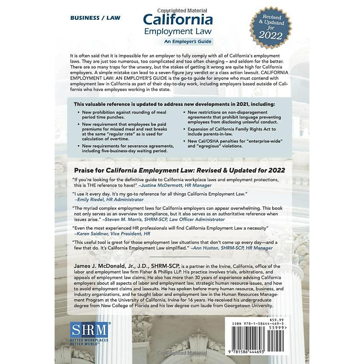 California Employment Law: An Employer's Guide: Revised and Updated for 2022