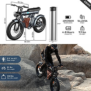 SMARTRAVEL Electric Bike with 1200W Brushless Motor,32MPH,23.2Ah Removable Battery,20" Fat Tire, Electric Dirt Bicycle for Adults Muti-use,with Front/Rear Turn Signals,Travel Bag,ST201F