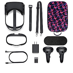 Oriolus Hard Case for Oculus Quest All-in-one VR Gaming Headset and Controllers Accessories Carrying Bag (Red)