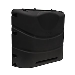 Camco RV Propane Tank Cover | Fits 20lb or 30lb Steel Double Tanks | Easy Access to Gas Valves and Changeover Valves | Made of Heavy-Duty Polymer | (40558)