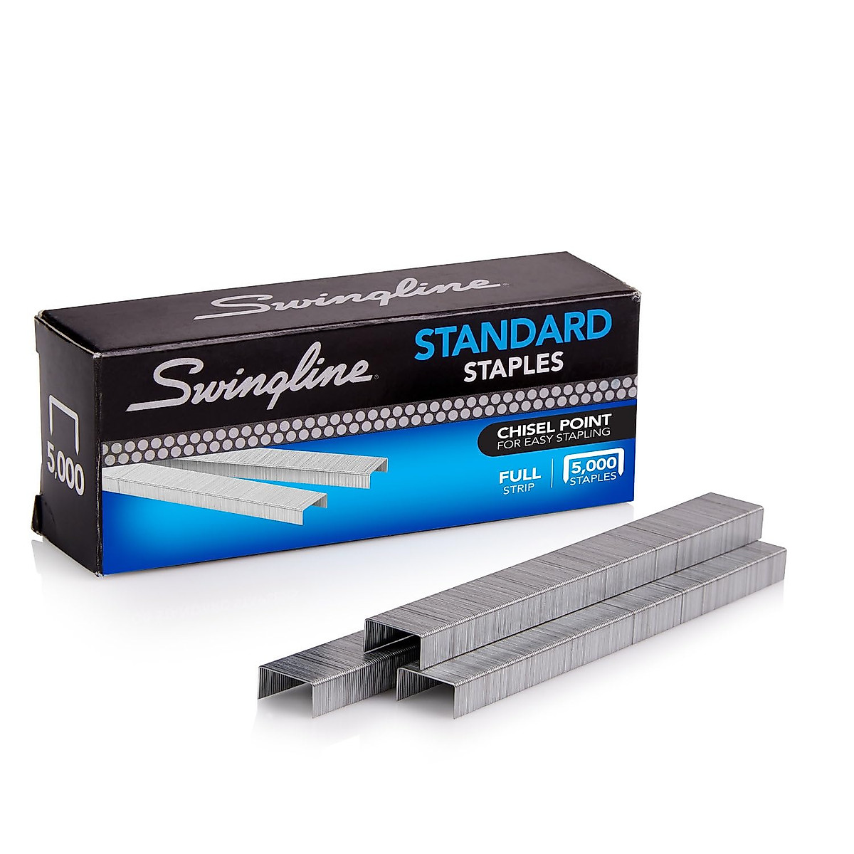 Swingline Staples, Standard, 1/4 inches Length, 210/Strip, 5000/Box, 1 Box - Note: Packaging May Vary (35108)
