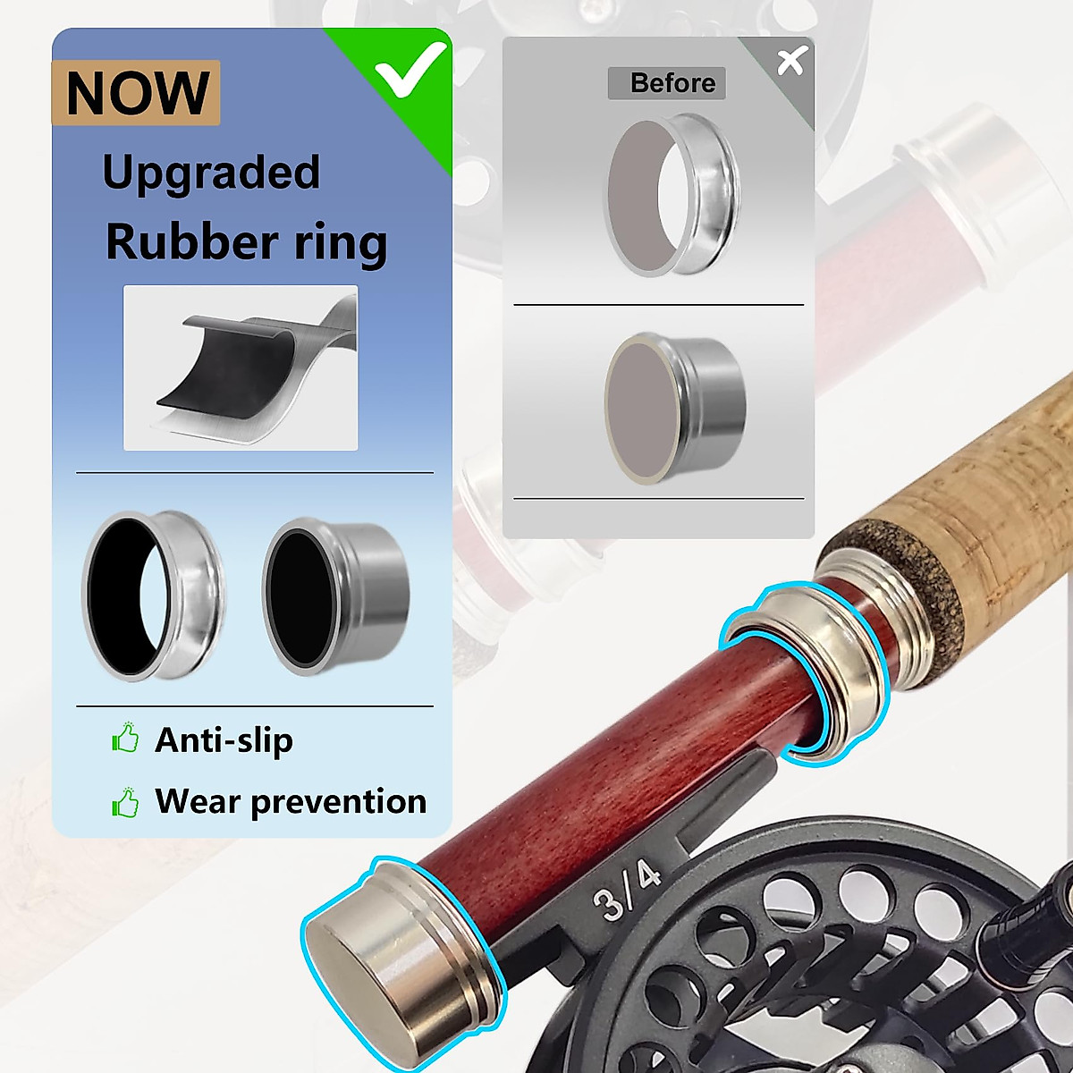 Aventik Whisperer Fly Fishing Rod 4 Pieces, 6FT 0/1/2/3wt, 7FT 3/4wt, 24T Corbon Fiber Fast Action Super Compact Freshwater Ultra Light Fly Rod with Cordura Rod Tube (6'8'' LW2/3)