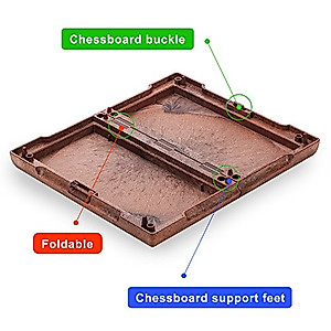 ColorGo Magnetic Travel Chess Set, Portable Mini Chess Board Game for Adults and Kids