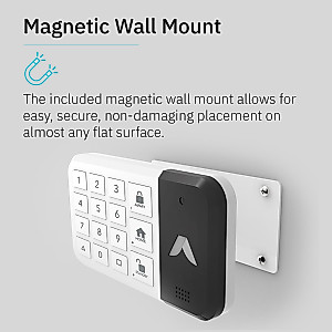 abode Keypad 2 | Arm & Disarm Your System | Detect Motion | Get Your System Status at A Glance | Requires Hub