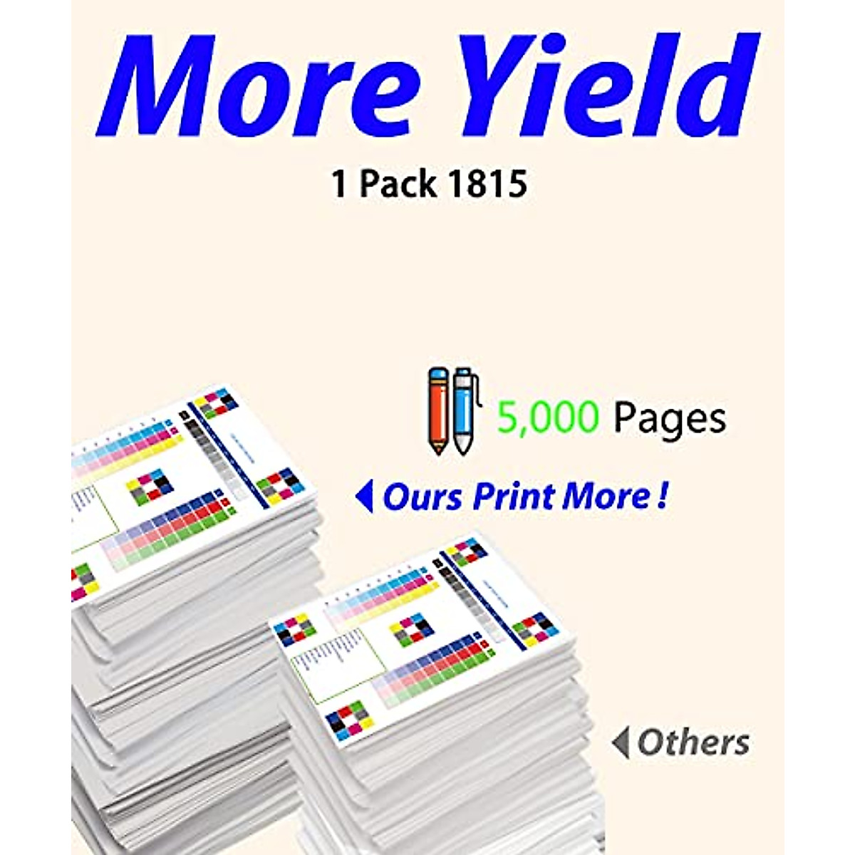 1-Pack ColorPrint Compatible Toner Cartridge High Yield Replacement for Dell 1815DN 1815 Multifunction 310-7943 NF485 PF658 RF223 PF656 310-7945 ug297 Laser Printer (Black, 5,000 Pages)