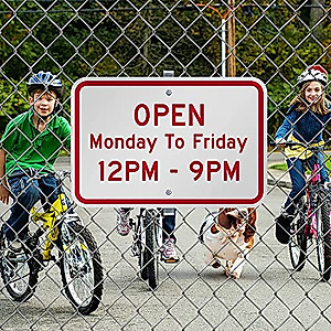 SmartSign "Choose Color and Add Your Own Wording" Custom Sign | 12" x 18" Aluminum