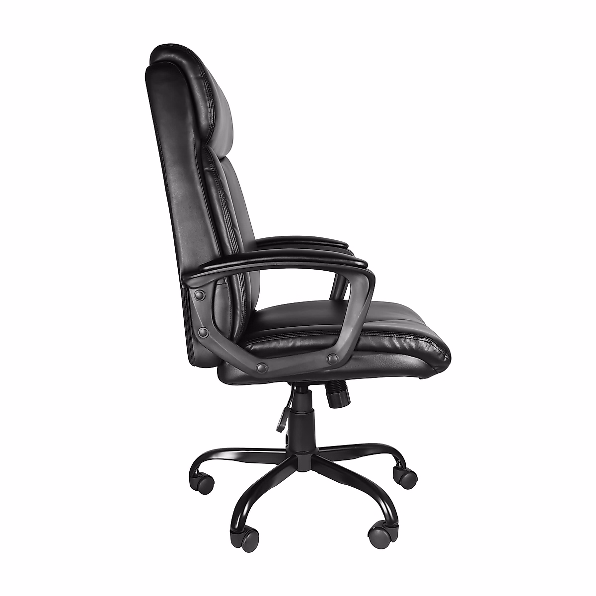 Daesar Office Desk Chair Pu Leather, Adjustable Height/Tilt, 360 Degree Swivel, 300Lbs, Black