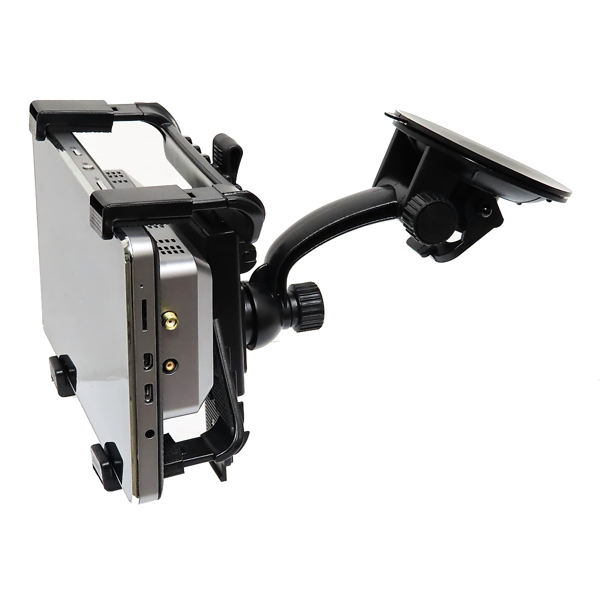 Ramtech Car Truck GPS & Tablet Windshield Mount, Suction Cup Holder with Adjustable Bracket, Fits Device and Magnetic Mount, Compatible with Rand McNally OverDryve 7 8 Pro, Pro II, WMB7