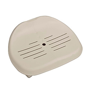 Intex 28502E PureSpa Non-Slip Removable Contoured Seat for Inflatable Hot Tub Spa Accessory with Adjustable Heights, Tan, (2 Pack)
