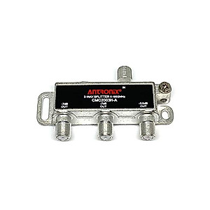 Antronix CMC2003H-A 3-Way Horizontal Splitter -3.5dB -7dB 5-1002 MHz High Performance for Coax Cable TV & Internet