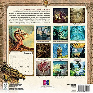 2021 Dragons by Ciruelo 16-Month Wall Calendar